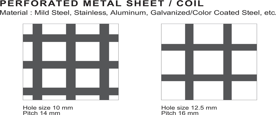 Square Perforation | Perforated Metal | PT. Trio Jaya Steel